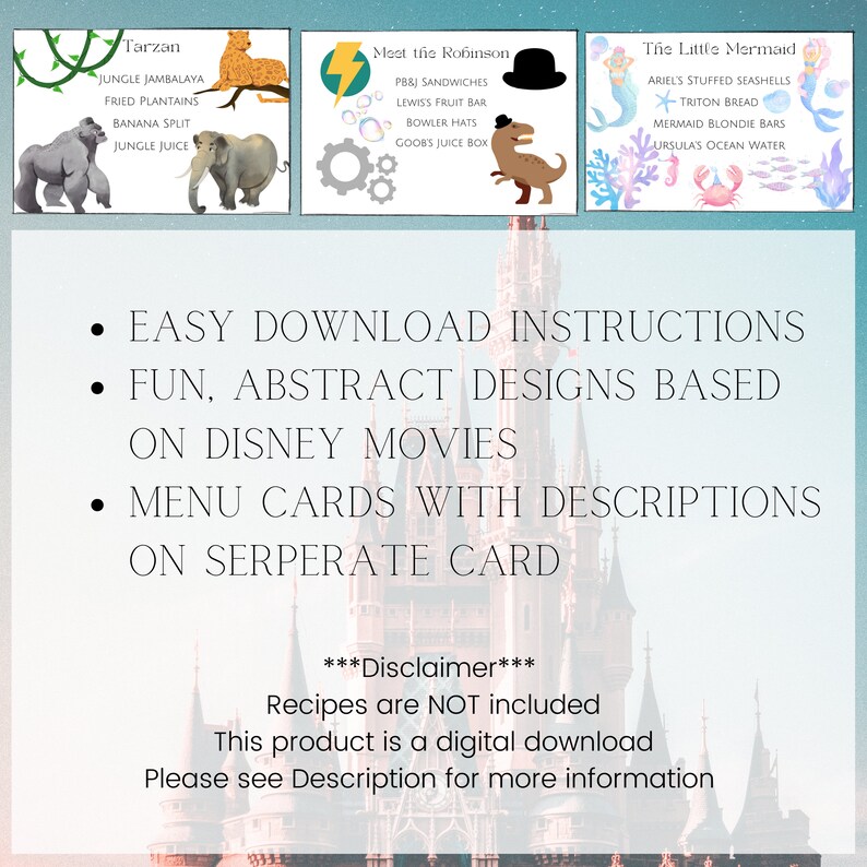 Magic Dinner and Movie Night | Set 1 - Etsy