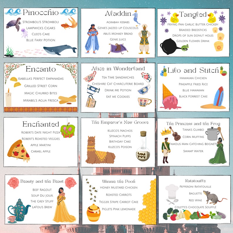 Magic Dinner and Movie Night | Set 1 - Etsy