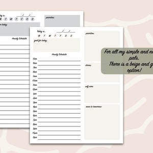 Daily Planner Printable | Desert Color Scheme - Etsy