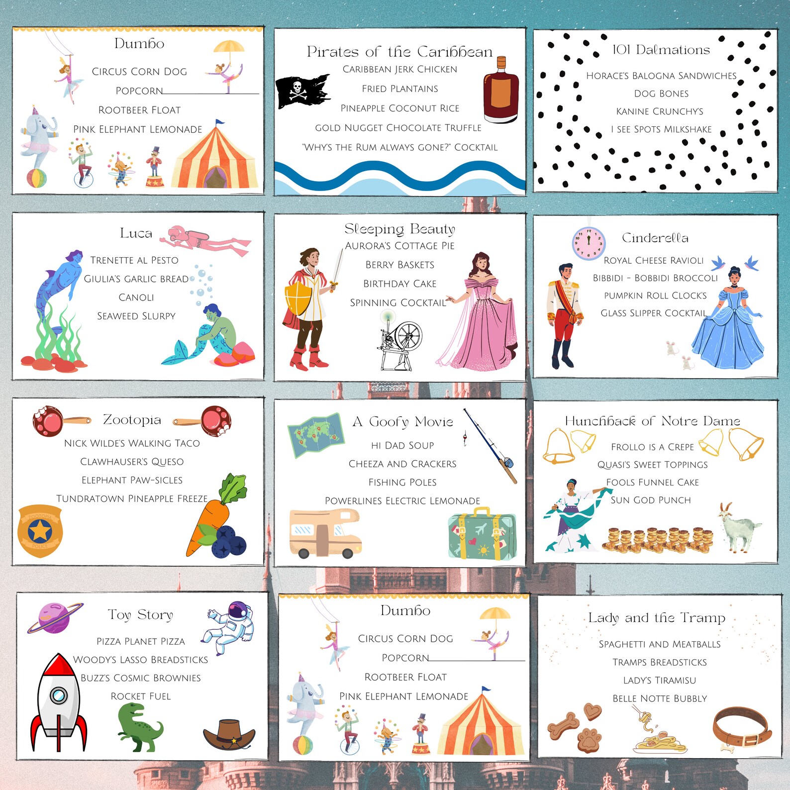 Magic Dinner and Movie Night | Set 2 - Etsy