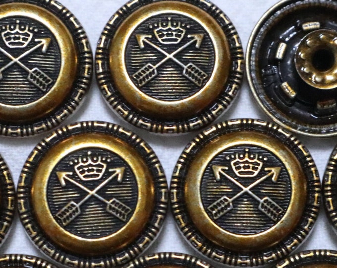 20mm Metal Jean Buttons (10 Sets), No Sew, Jean Tacks, Bronze Rivet ...