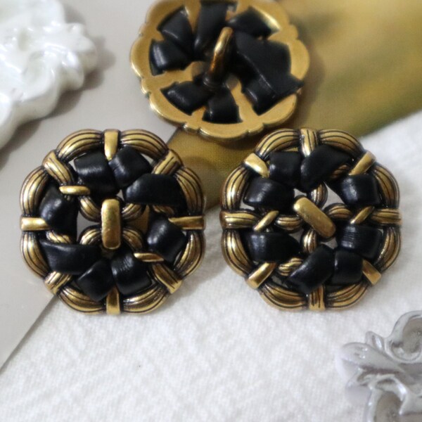 Black Coat Buttons - Etsy