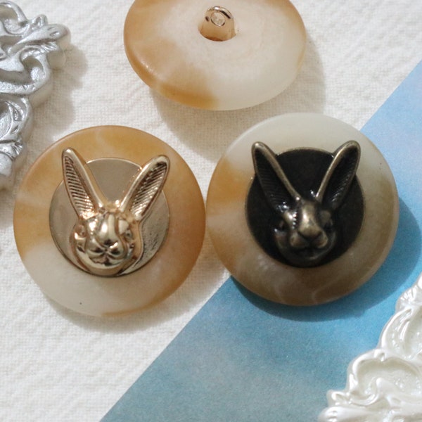 Bunny Rabbit Button - Etsy