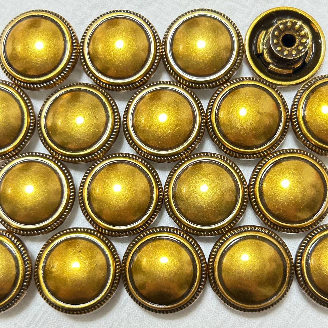 17mm Metal Jean Buttons (10 Sets), No Sew, Jean Tacks, Rivet Buttons ...