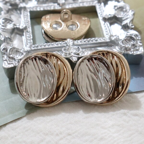 Oval Metal Button - Etsy