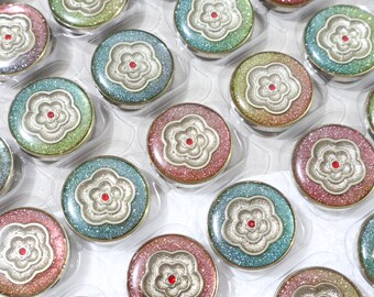 Red Rhinestone Buttons - Etsy