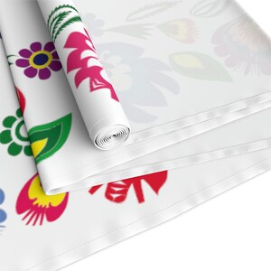 Polish Folk Art Table Runner cotton, Poly - Etsy