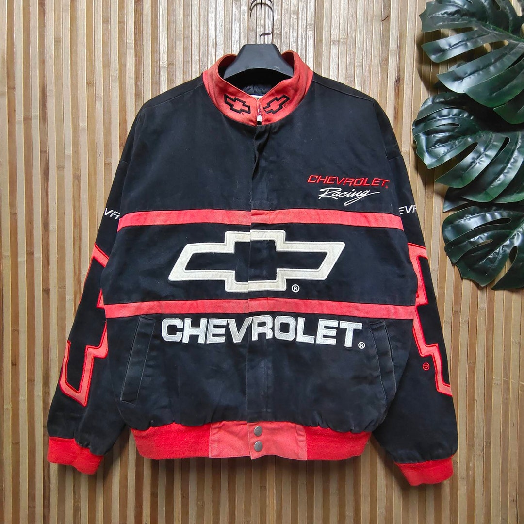 Vintage Nascar Chevrolet Racing Jacket Size L - Etsy