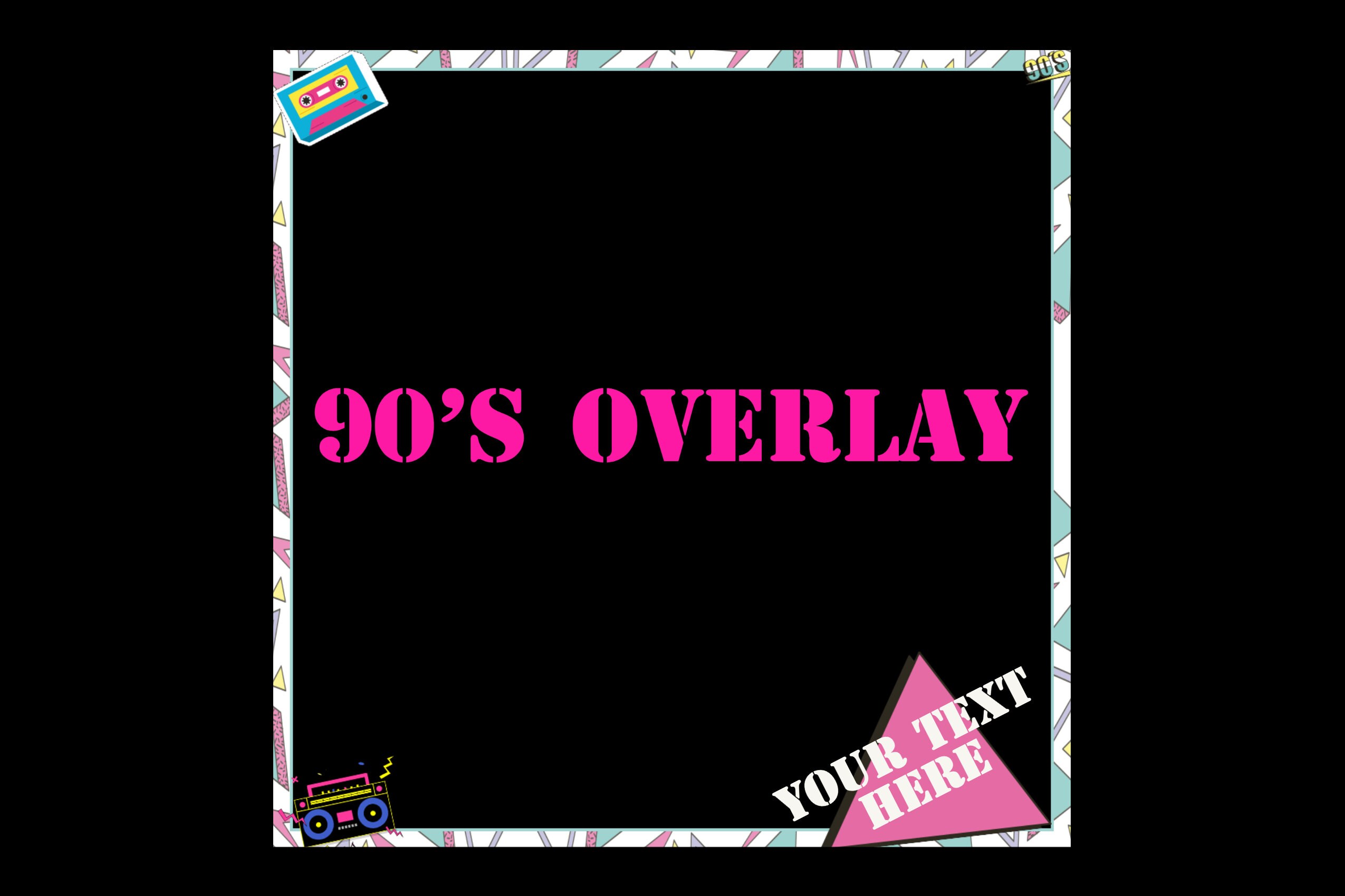 90's Theme 360 VIDEO BOOTH OVERLAY - Etsy