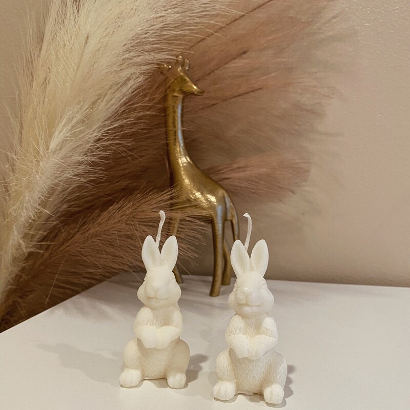 Bunny Candle - Etsy