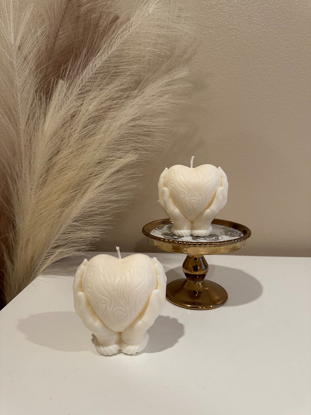 Hand Heart Candle - Etsy