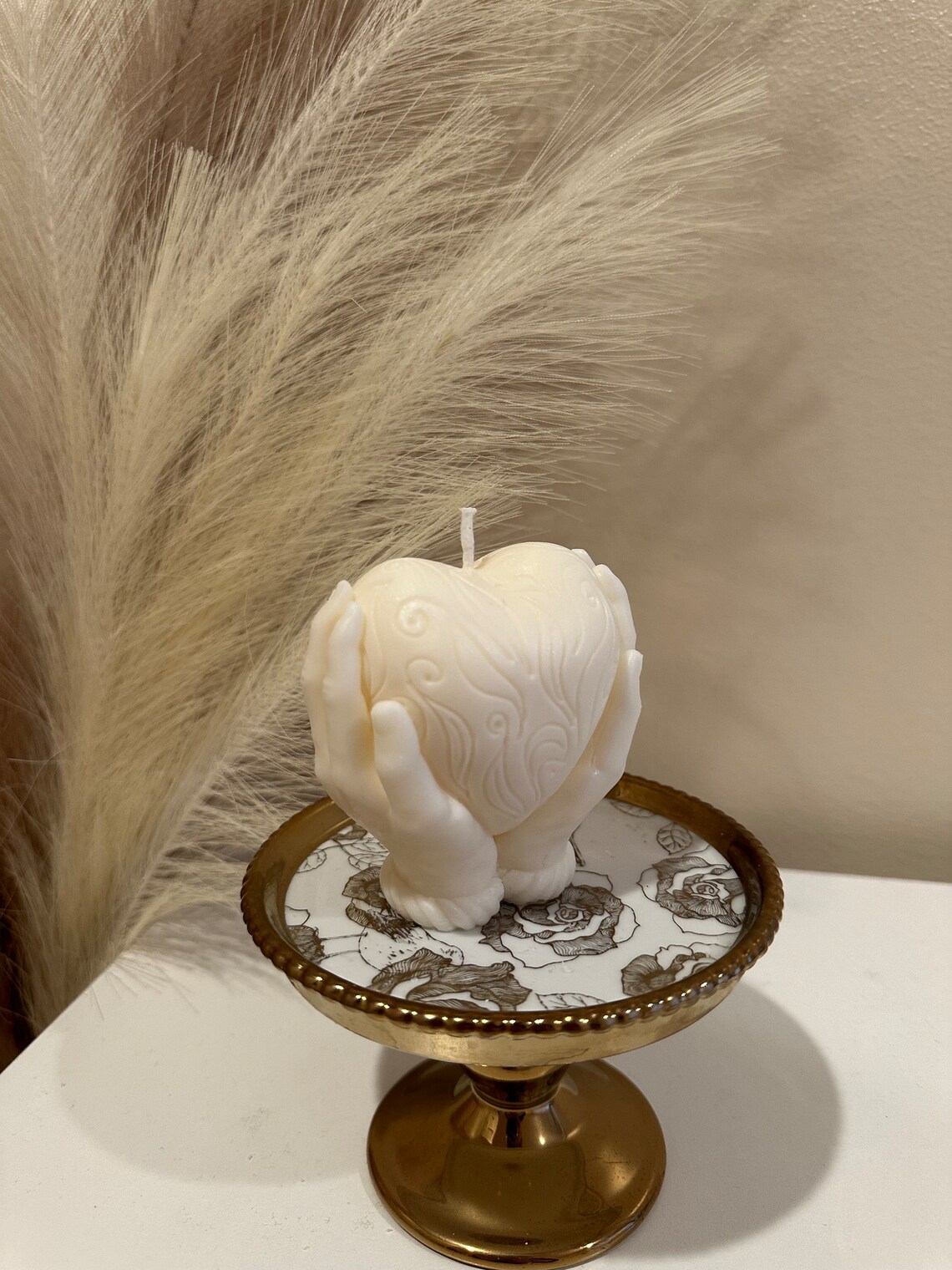 Hand Heart Candle - Etsy