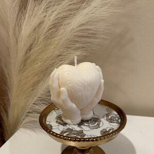 Hand Heart Candle - Etsy