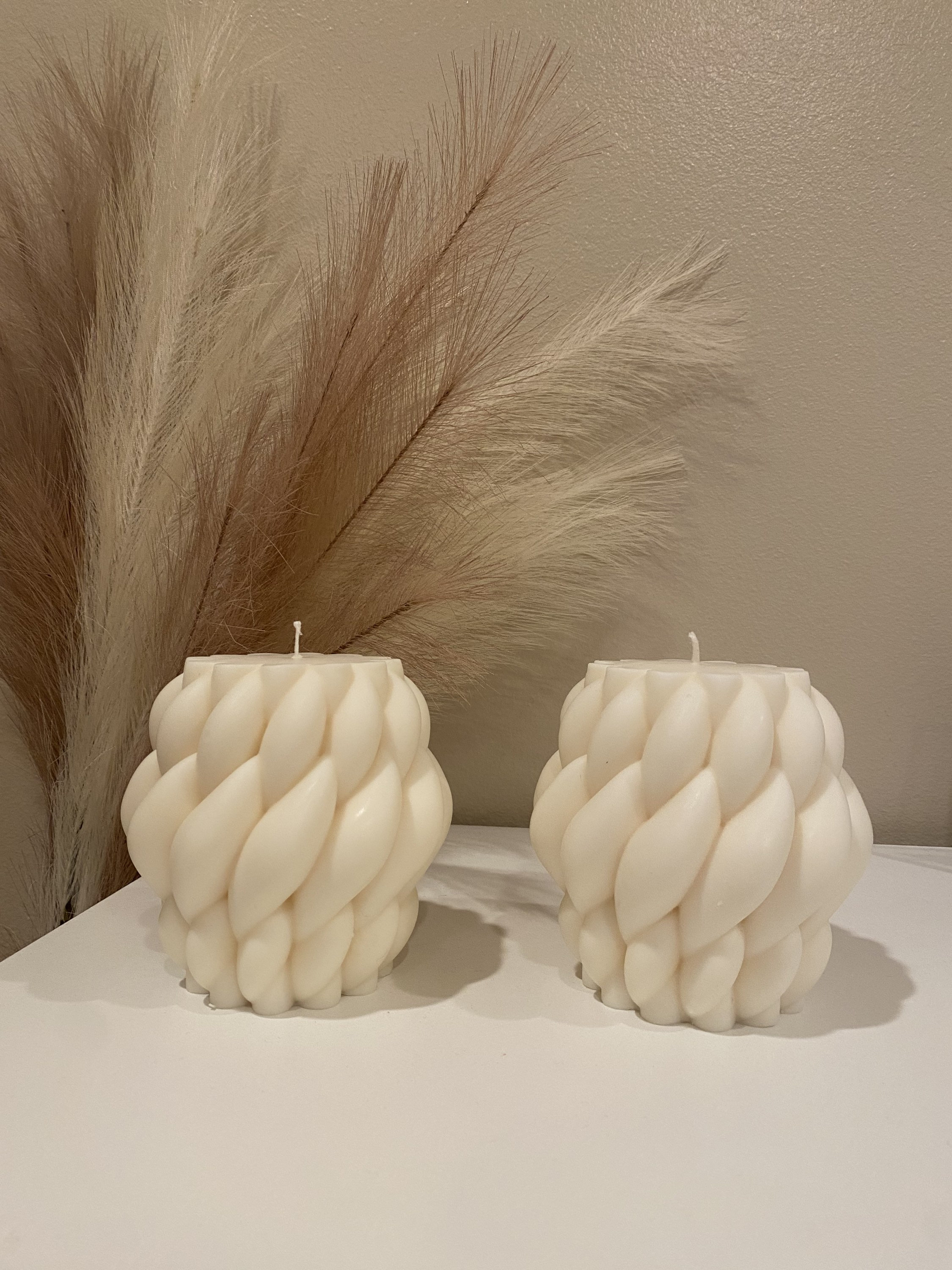 Braided Pillar Candle - Etsy