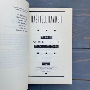 The Maltese Falcon by Dashiell Hammett - Etsy