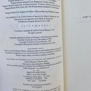 Of Love and Other Demons by Gabriel García Márquez - Etsy