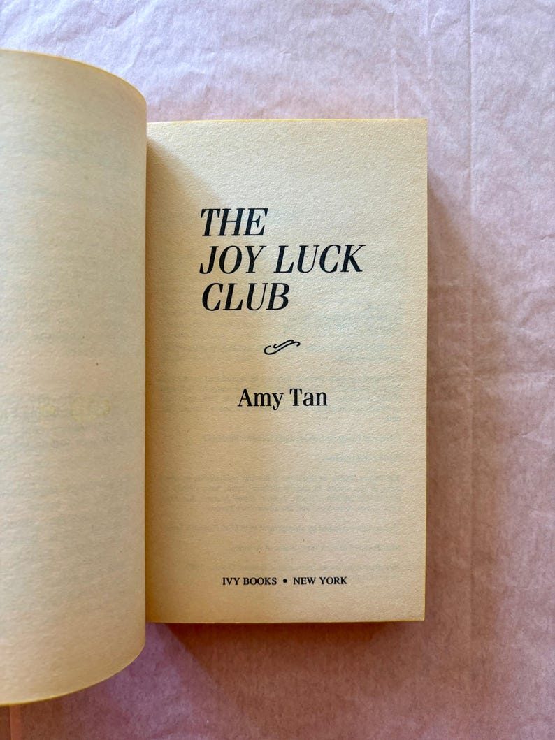The Joy Luck Club by Amy Tan (1990) - Etsy