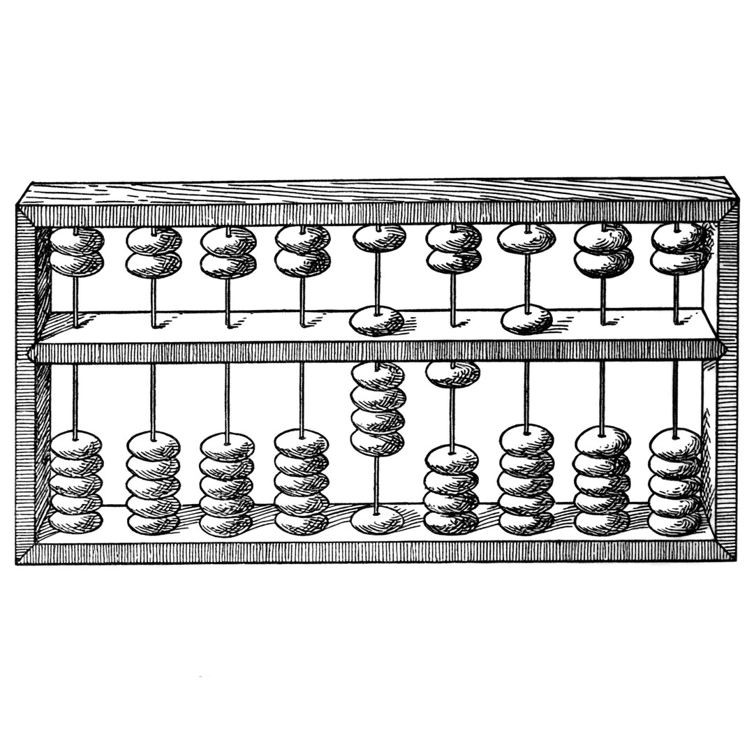Vintage Abacus Graphic, Digital Download, Vintage Illustration ...