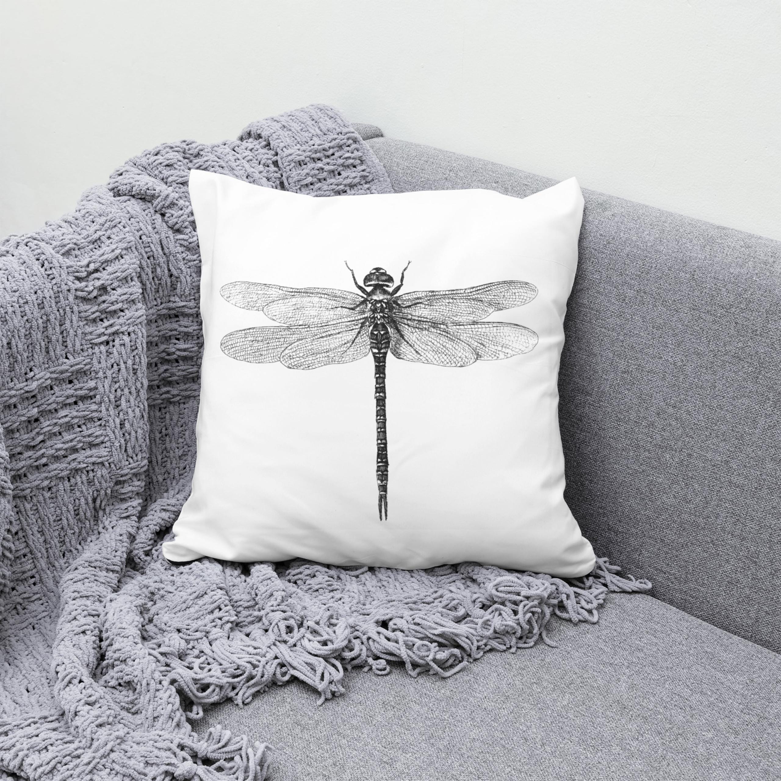 Antique Dragonfly Etching: Printable Insect Clipart (PNG Digital ...