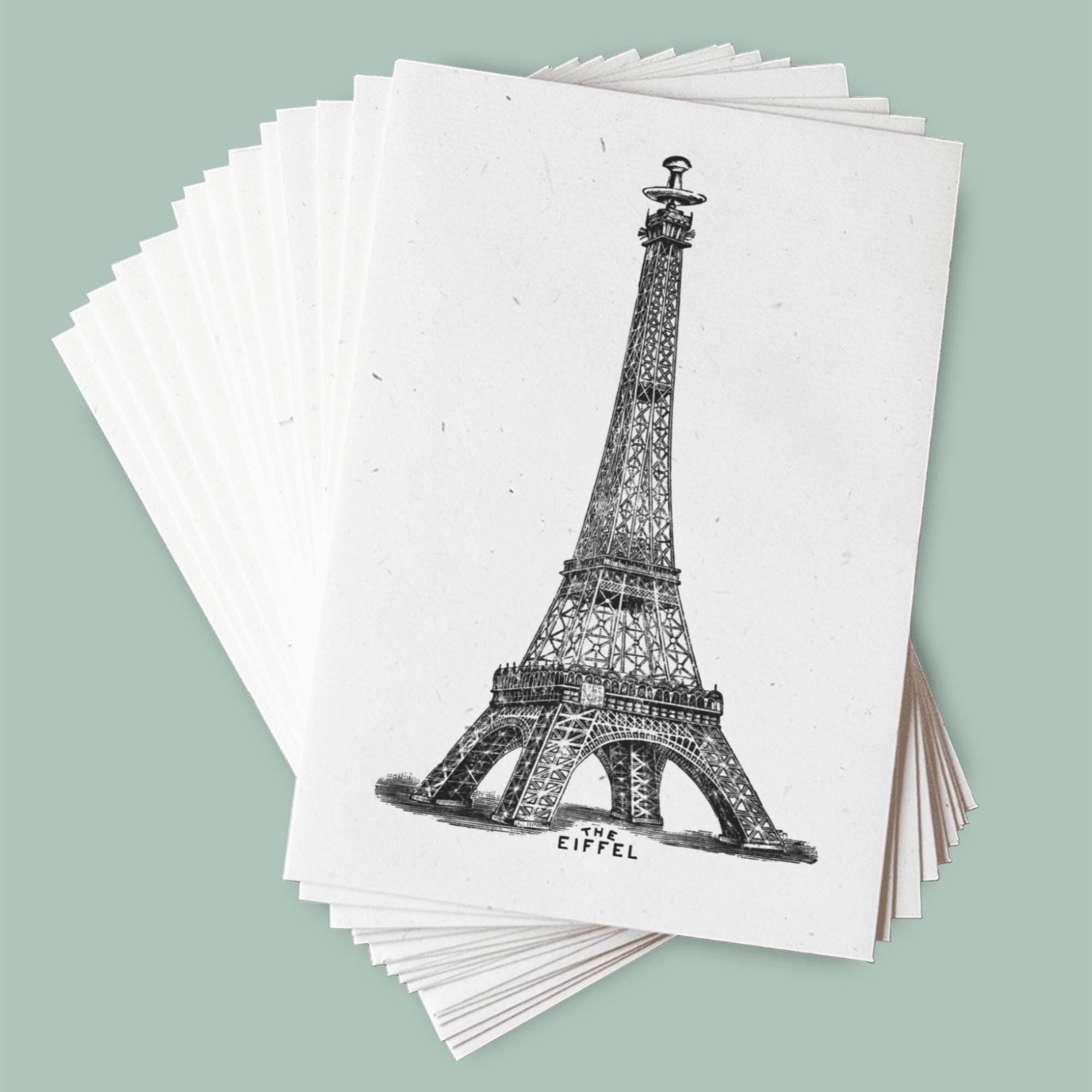 Vintage Eiffel Tower Image Clipart, Digital Download, Paris ...