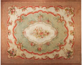 Green Aubusson Rug - Etsy
