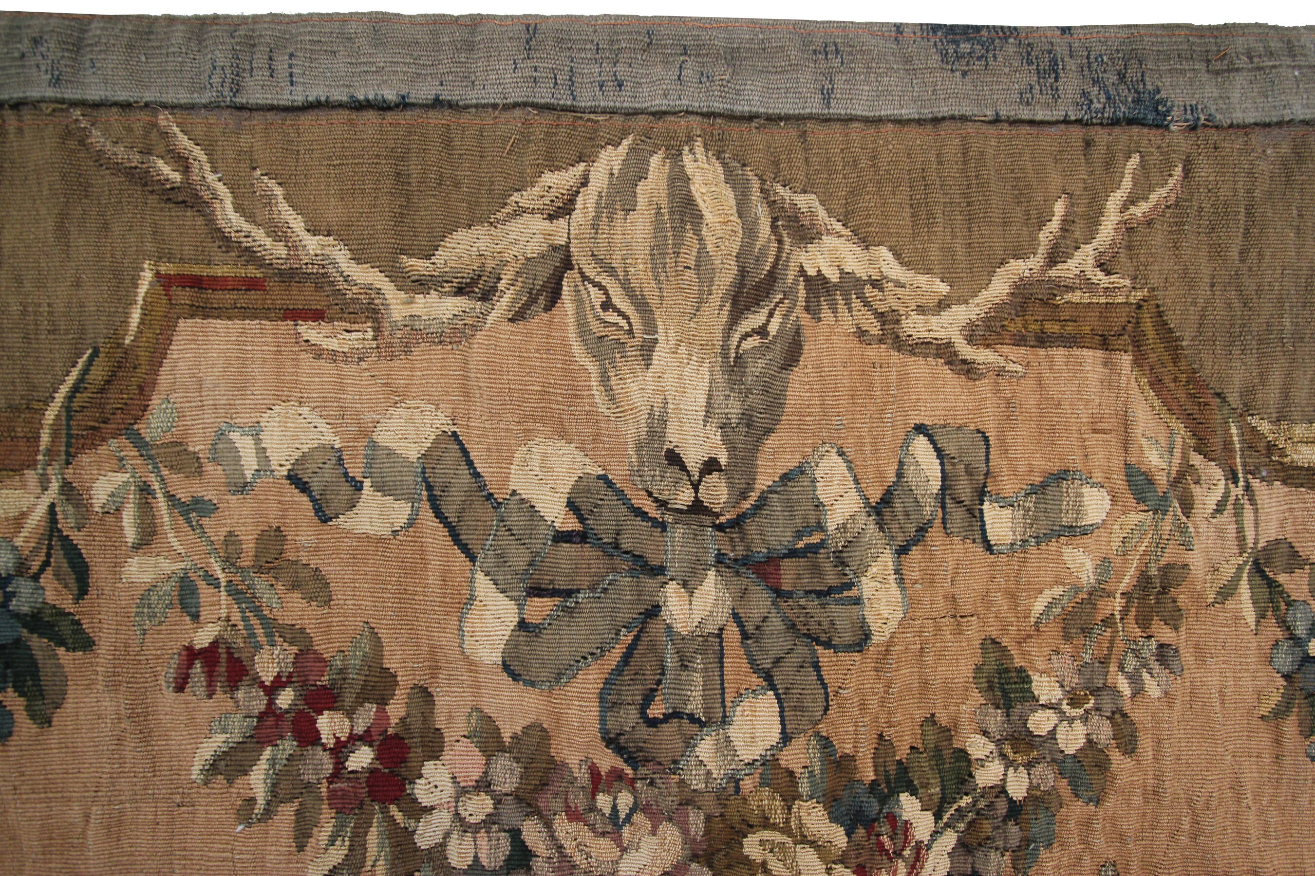 Rare 19th Century Rare Antique French Tapestry Fine Wool & Silk ...