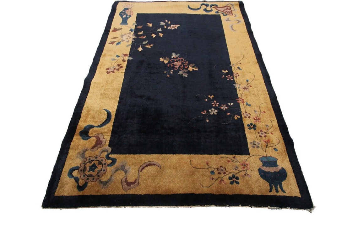 Antique Art Deco Rug Antique Chinese Walter Nichols Handmade - Etsy