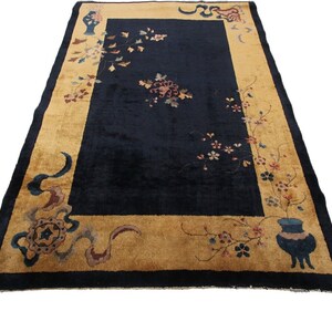 Antique Art Deco Rug Antique Chinese Walter Nichols Handmade - Etsy