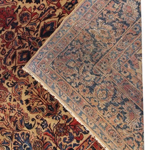 Rare Estate Antique Rug Handmade 9x12 Wool Gold Rug 274cm X 365cm ...