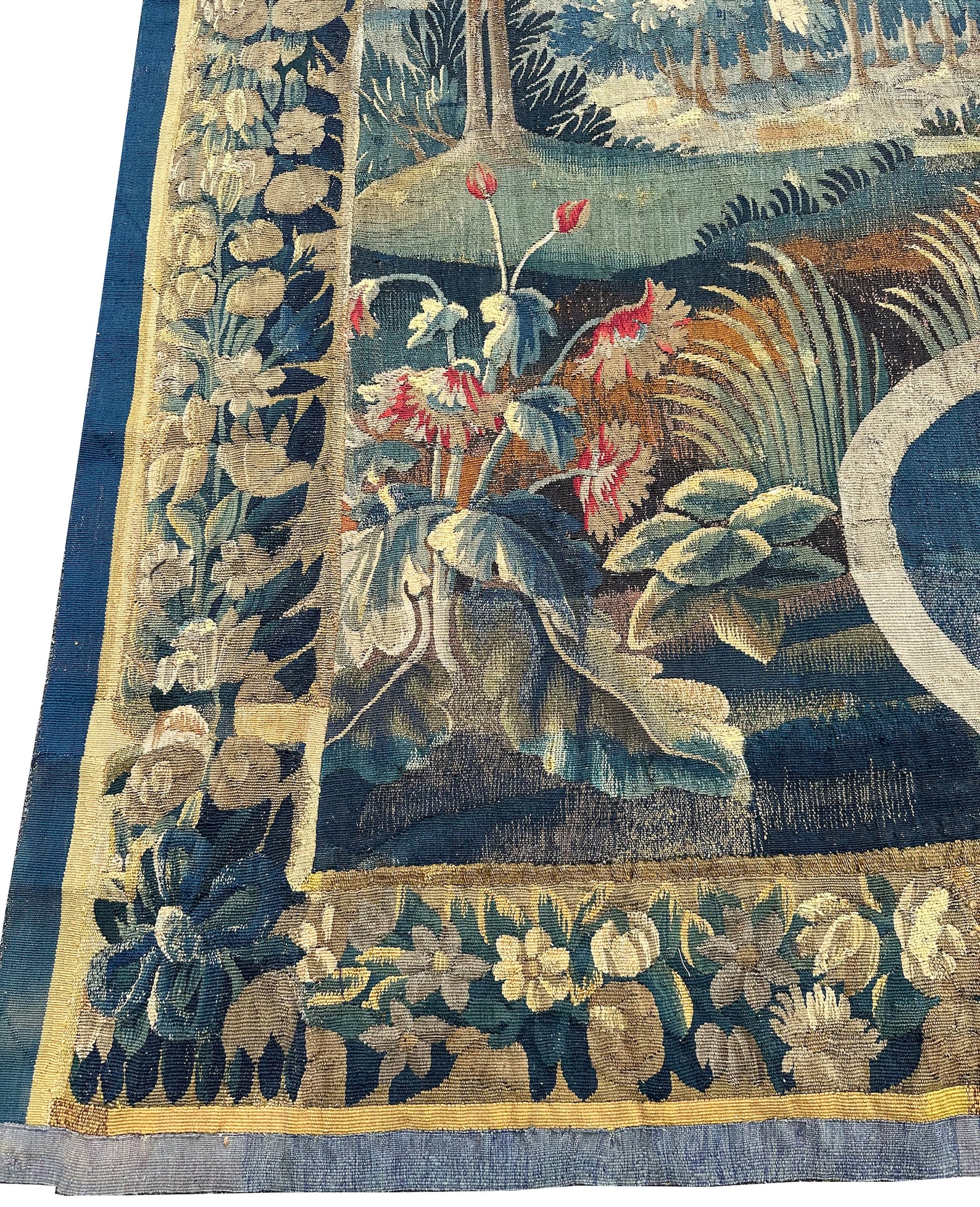 Rare 17th Century Rare Antique Flemish Tapestry Fine Wool & Silk ...