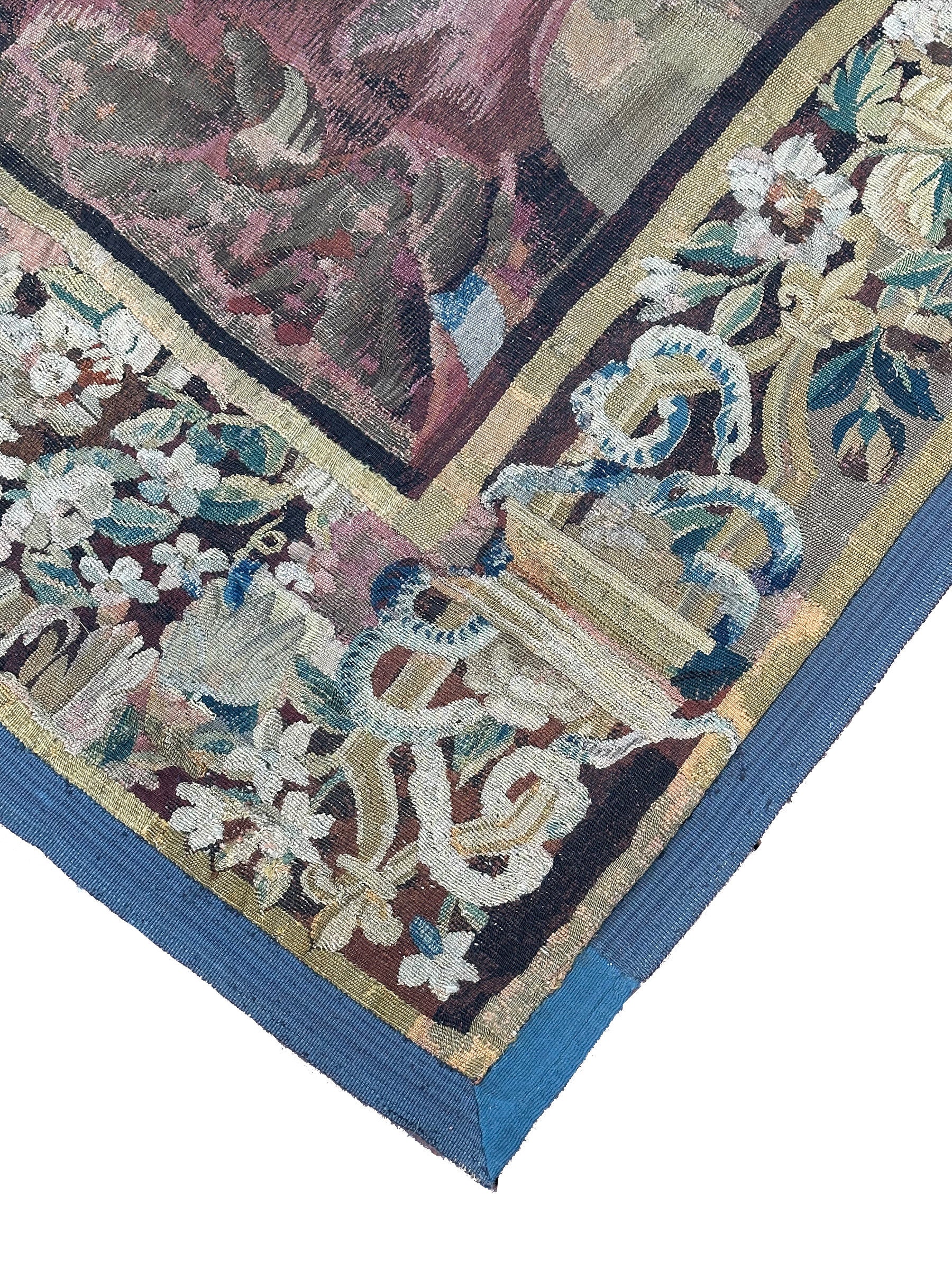 Early 18th Century Flemish Antique Tapestry Verdure Wool & Silk Rug Handmade 10x13 Green Rug ...