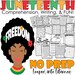 JUNETEENTH No Prep Coloring Reading Pack Activities Literacy Writing ...