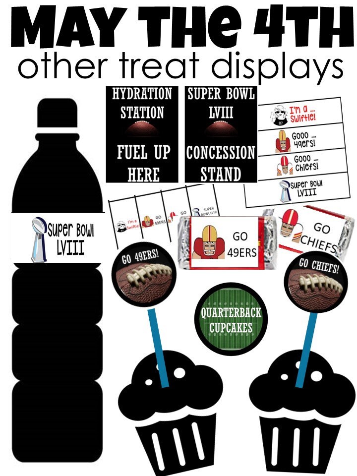 May the 4th Fourth Be With You Party Pack Banners, Photo Props, Food ...