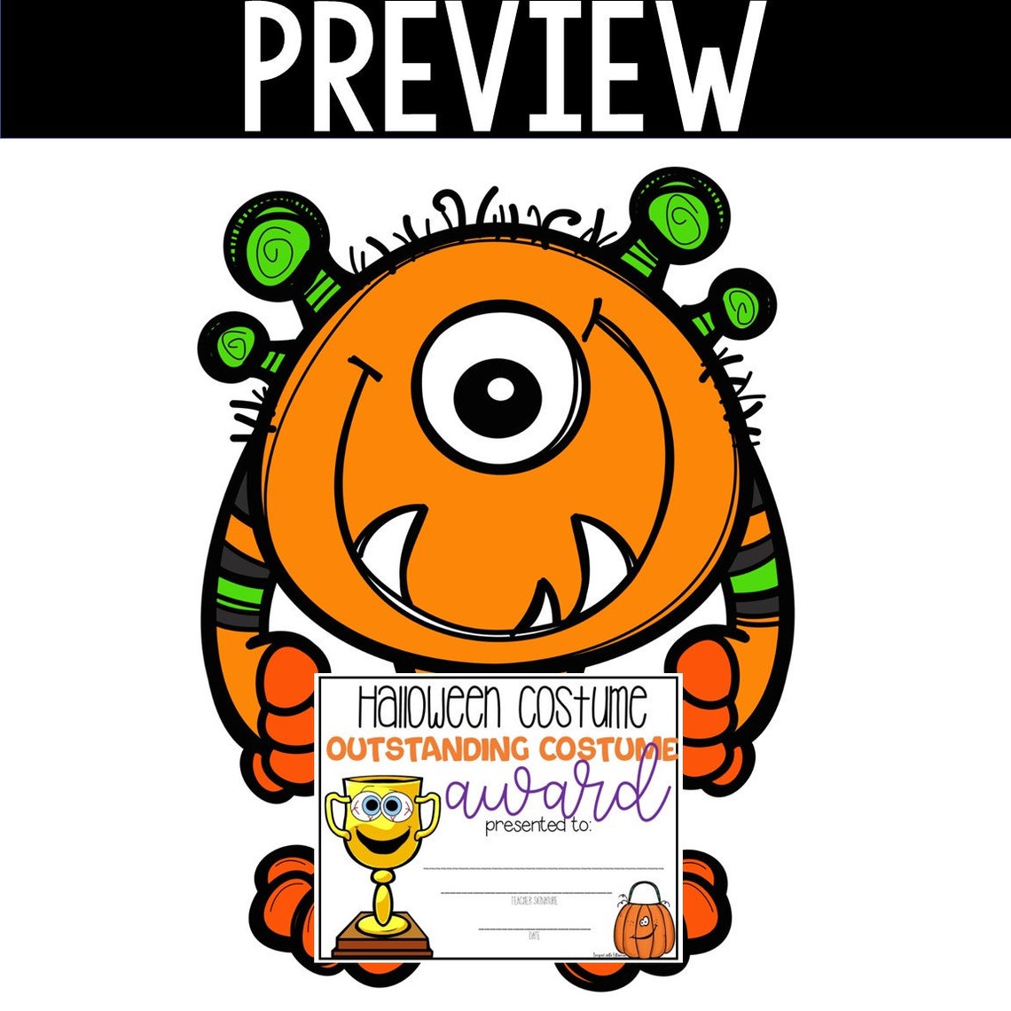 Halloween Awards for Kids and Adults! Editable for Names and Awards ...