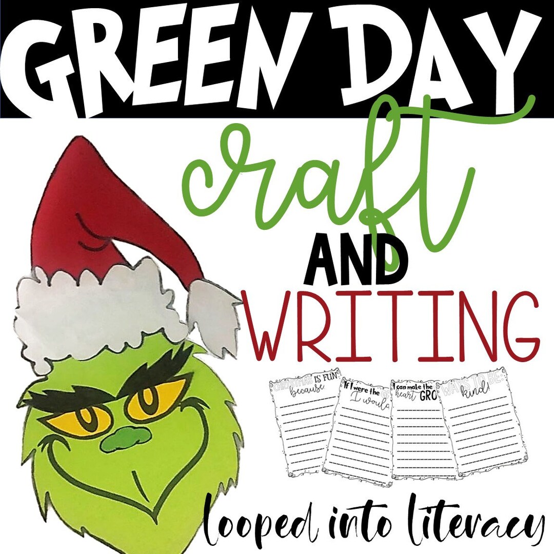 GRINCH Day Craft and Writing Christmas Craft - Etsy