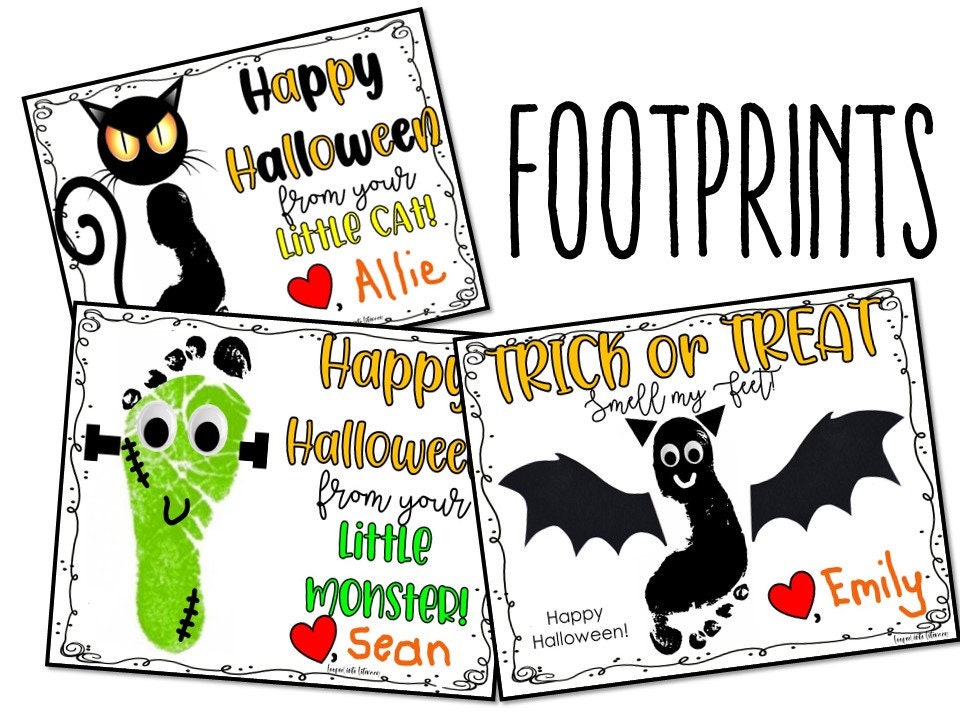 Halloween Handprint Craft Bundle | Halloween Preschool Craft ...