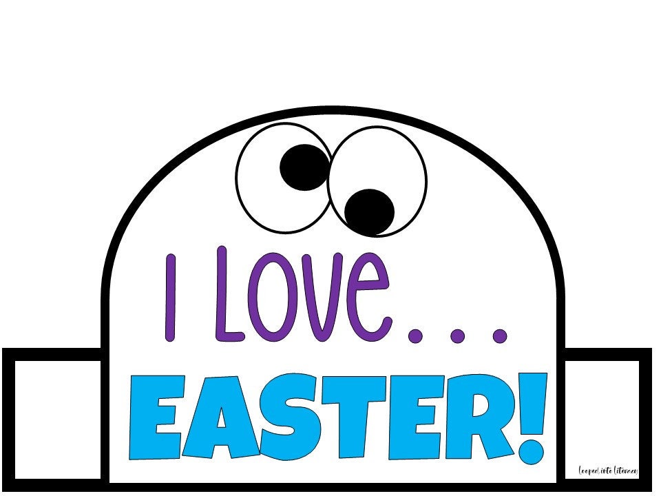 Easter Bunny Hats Editable Printable Three Versions - Etsy