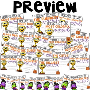 Halloween Awards for Kids and Adults! Editable for Names and Awards ...