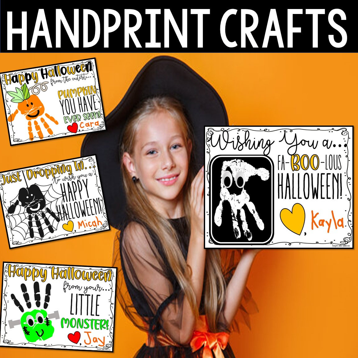 Halloween Handprint Craft Bundle | Halloween Preschool Craft ...