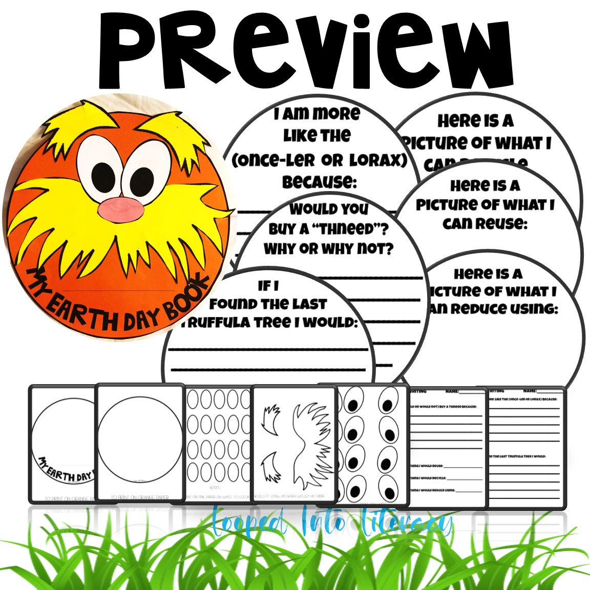 The Lorax Craft and Earth Day Writing Book Earth Day 2024 - Etsy