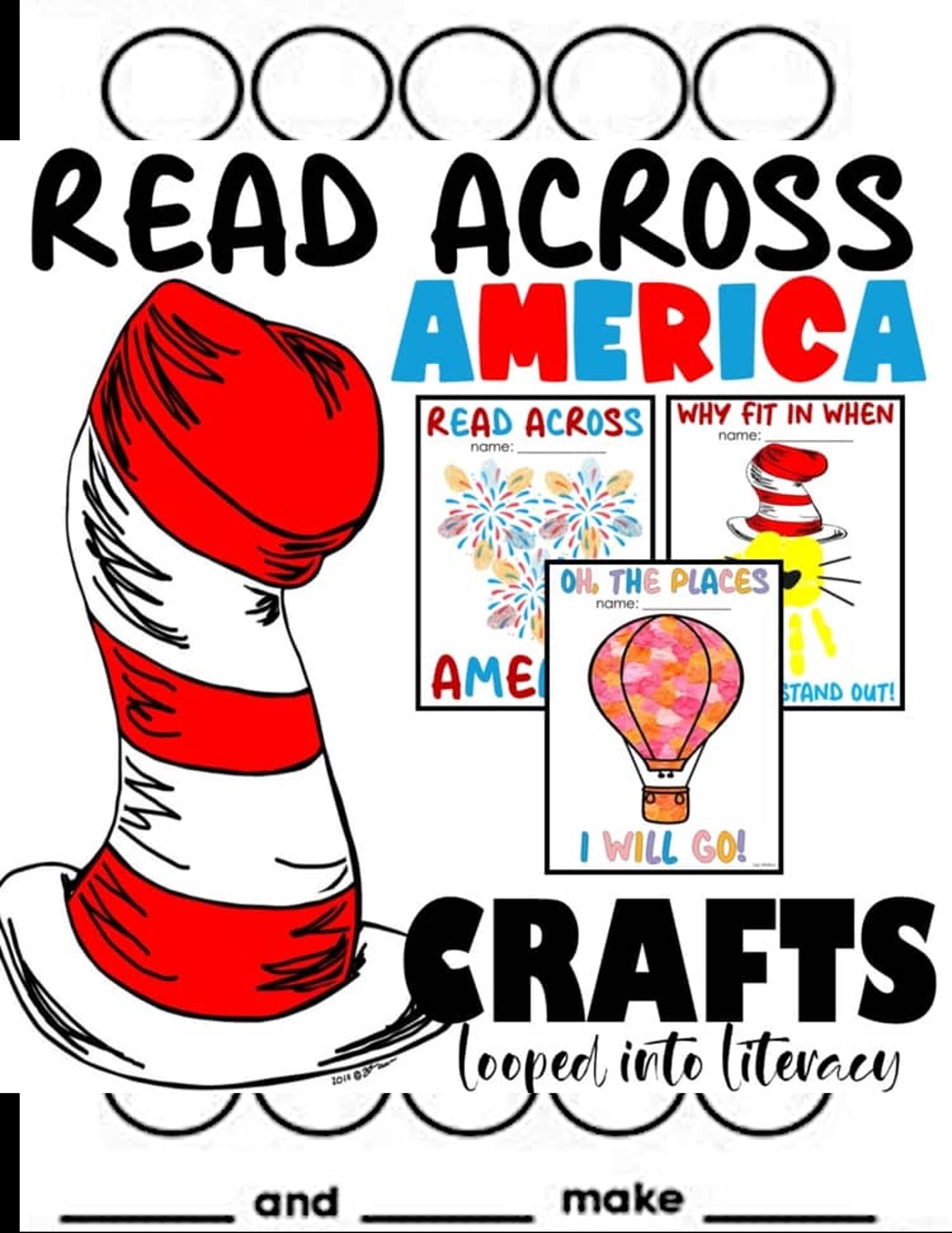Read Across America Week Dr. Seuss Crafts Art Torn Art Handprints ...