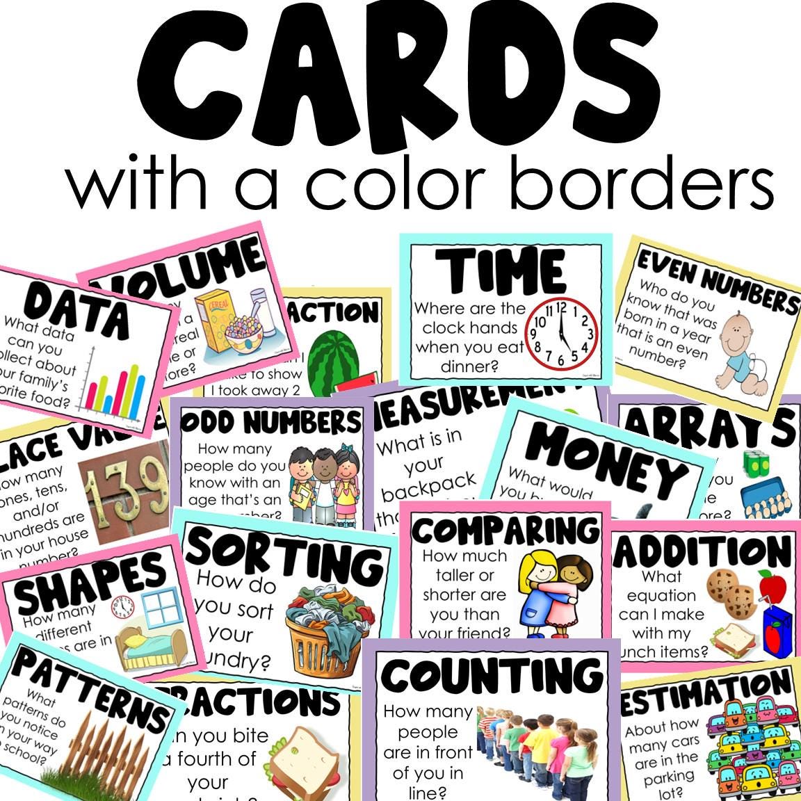 Everyday Math Bulletin Board Kit, Easy DIY Print and Cut Pieces, Math ...