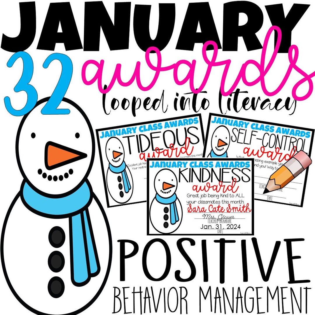 JANUARY Class Awards Positive Behavior Management System 32 Awards ...