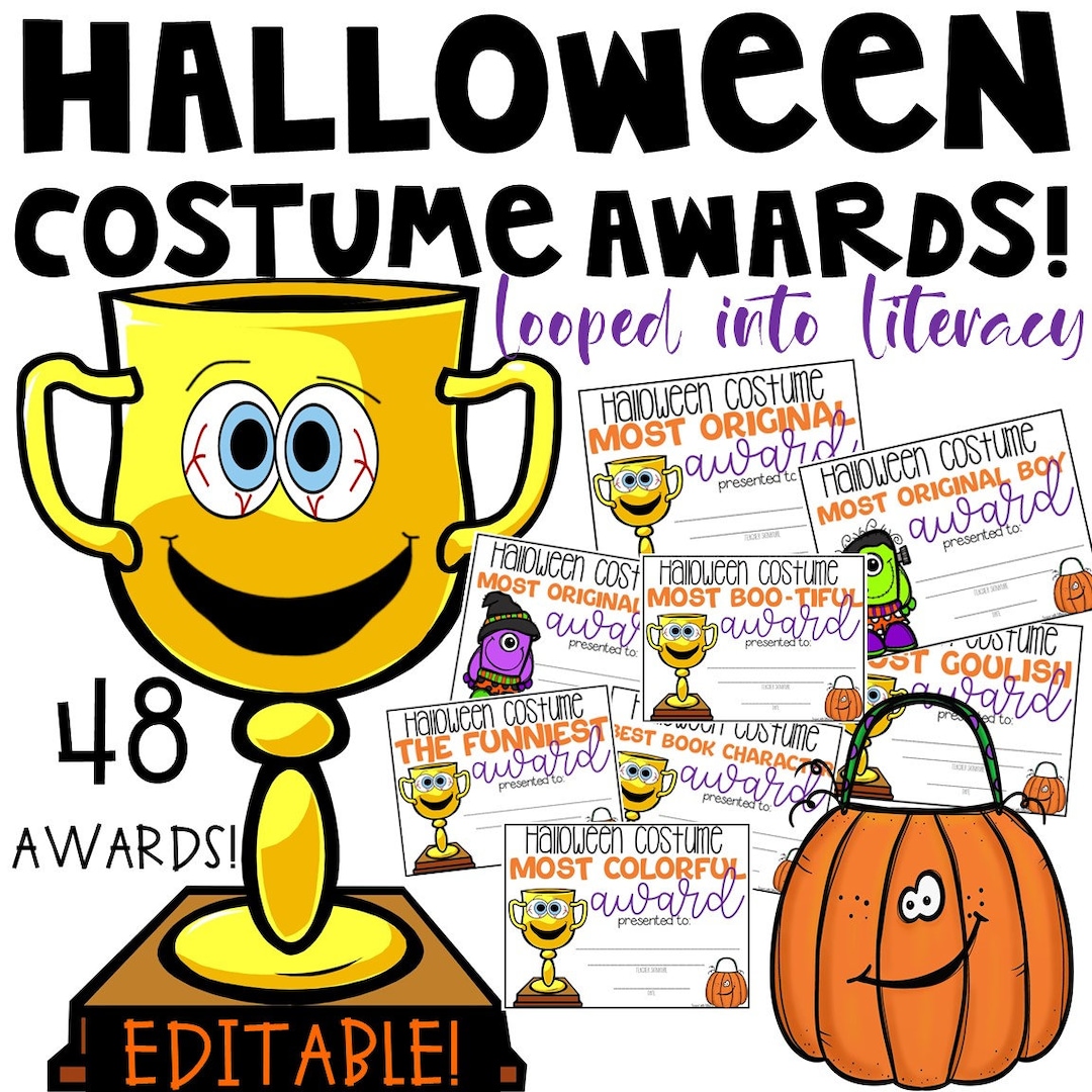 Halloween Awards for Kids and Adults! Editable for Names and Awards ...