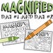 MAGNIFIED 2025 VBS Coloring Sheets 5 Pages for Each Day's Theme ...