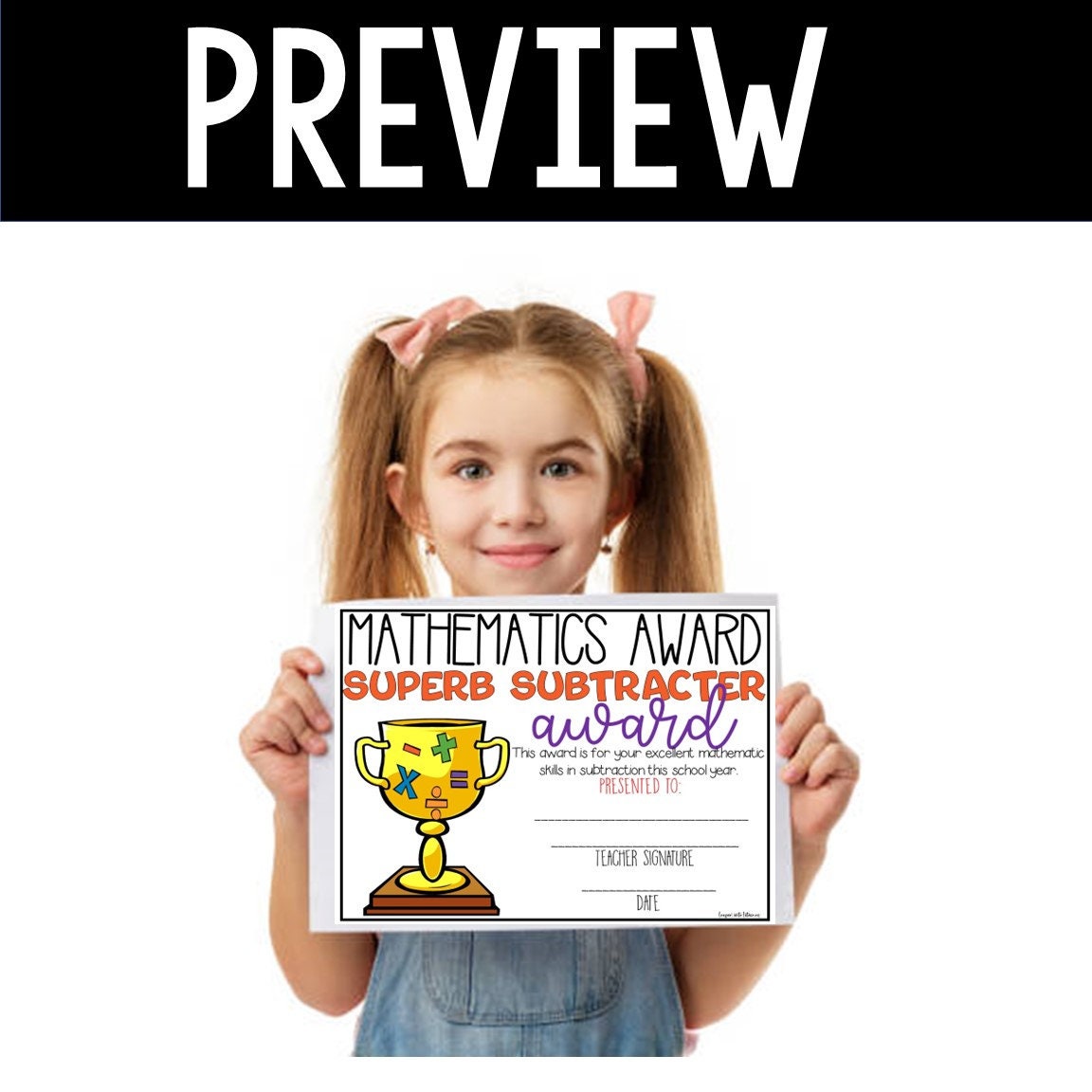 Math Awards for Everyone - Etsy