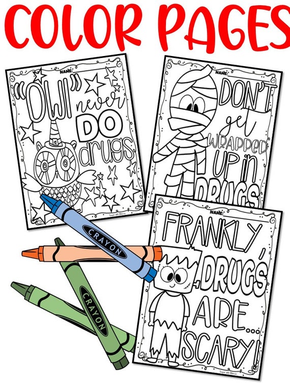 Free Coloring Pages Red Ribbon Week