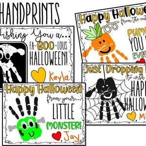Halloween Handprint Craft Bundle | Halloween Preschool Craft ...