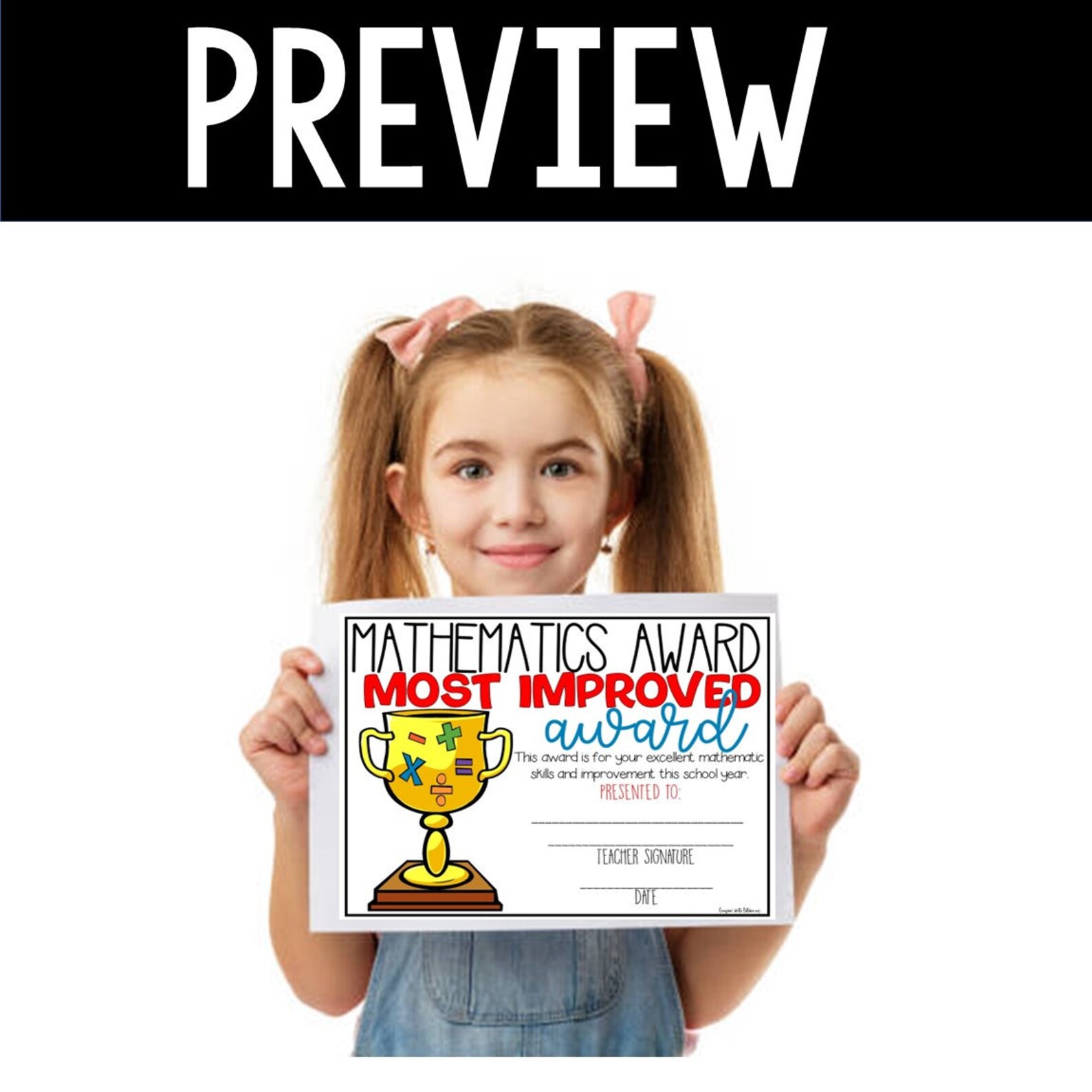 Math Awards for Everyone - Etsy