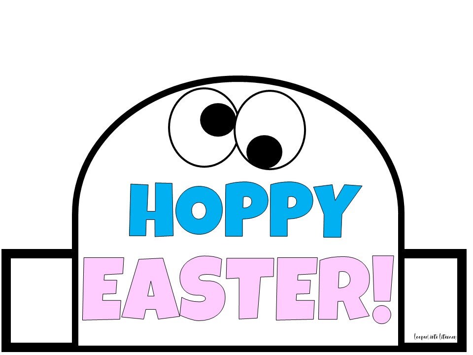 Easter Bunny Hats Editable Printable Three Versions - Etsy